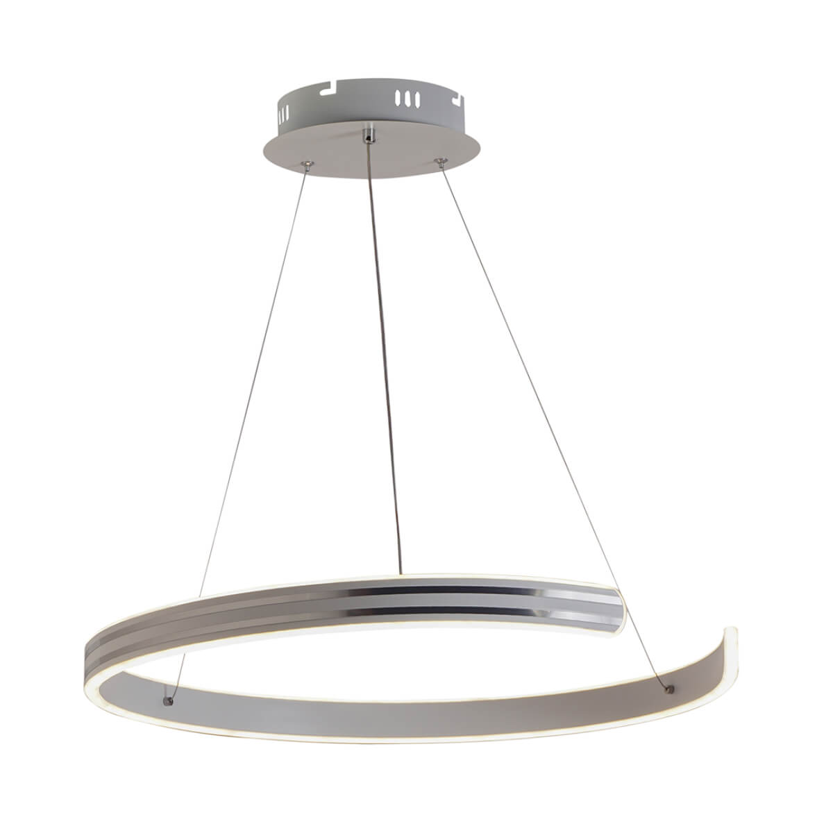 Подвесная светодиодная люстра Profit Light 6039/1 WHT CHR ⚡ — купить с ...