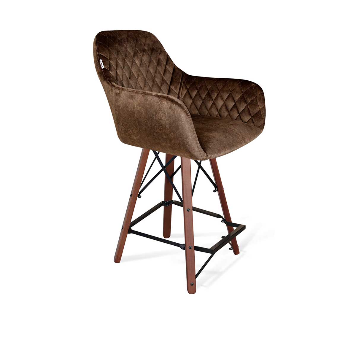 Полубарный стул Sheffilton SHT-ST38/S80-1 коричневый трюфель/темный орех/черный 2183240703 ⚡ ...