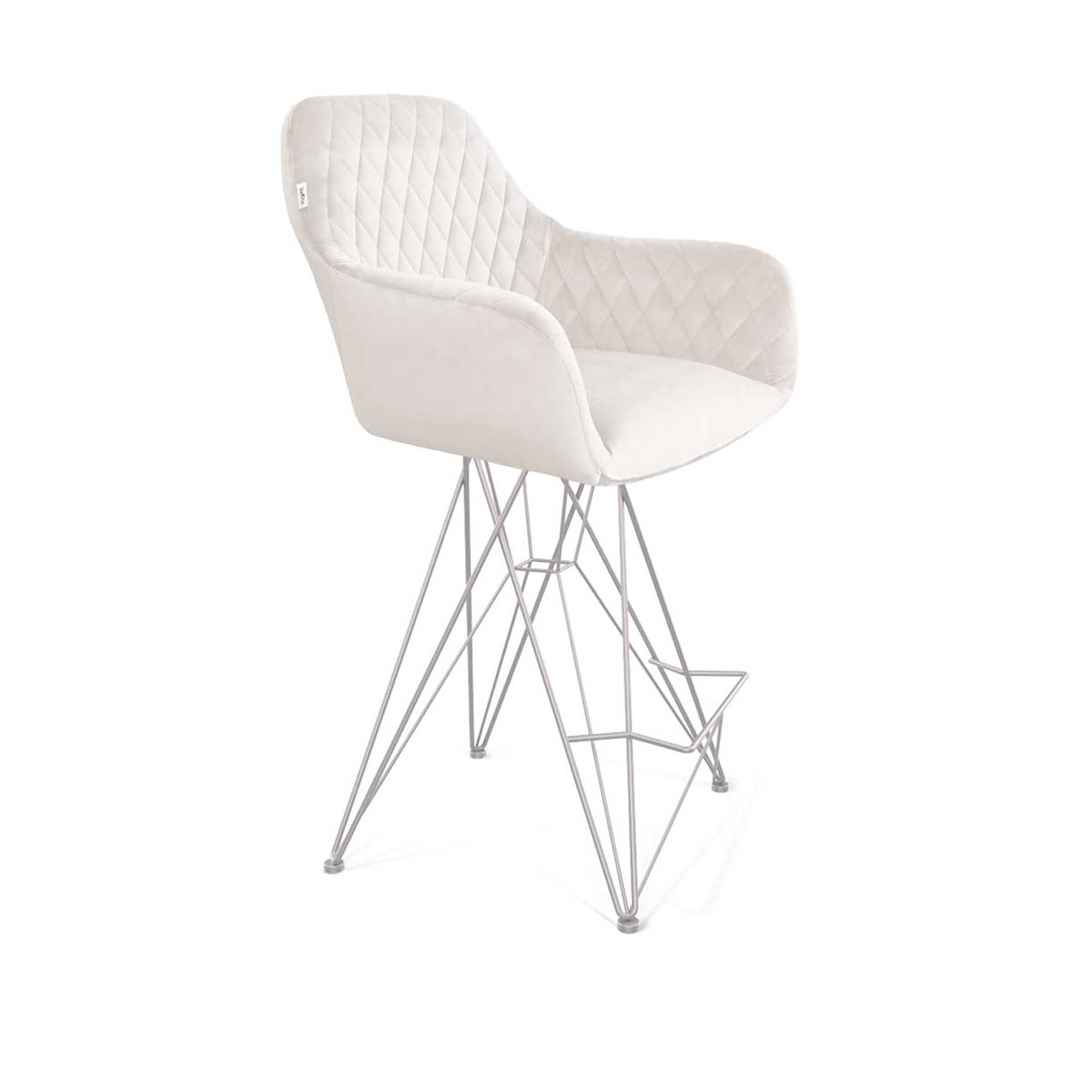 Полубарный стул Sheffilton SHT-ST38/S66-1 зефирный/хром лак 2329640802 ⚡ - купить с доставкой по ...