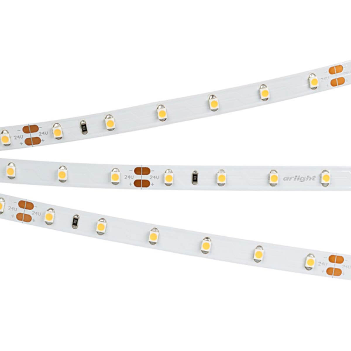 Светодиодная лента Arlight 4 8w M 60led M 3528smd теплый белый 5m