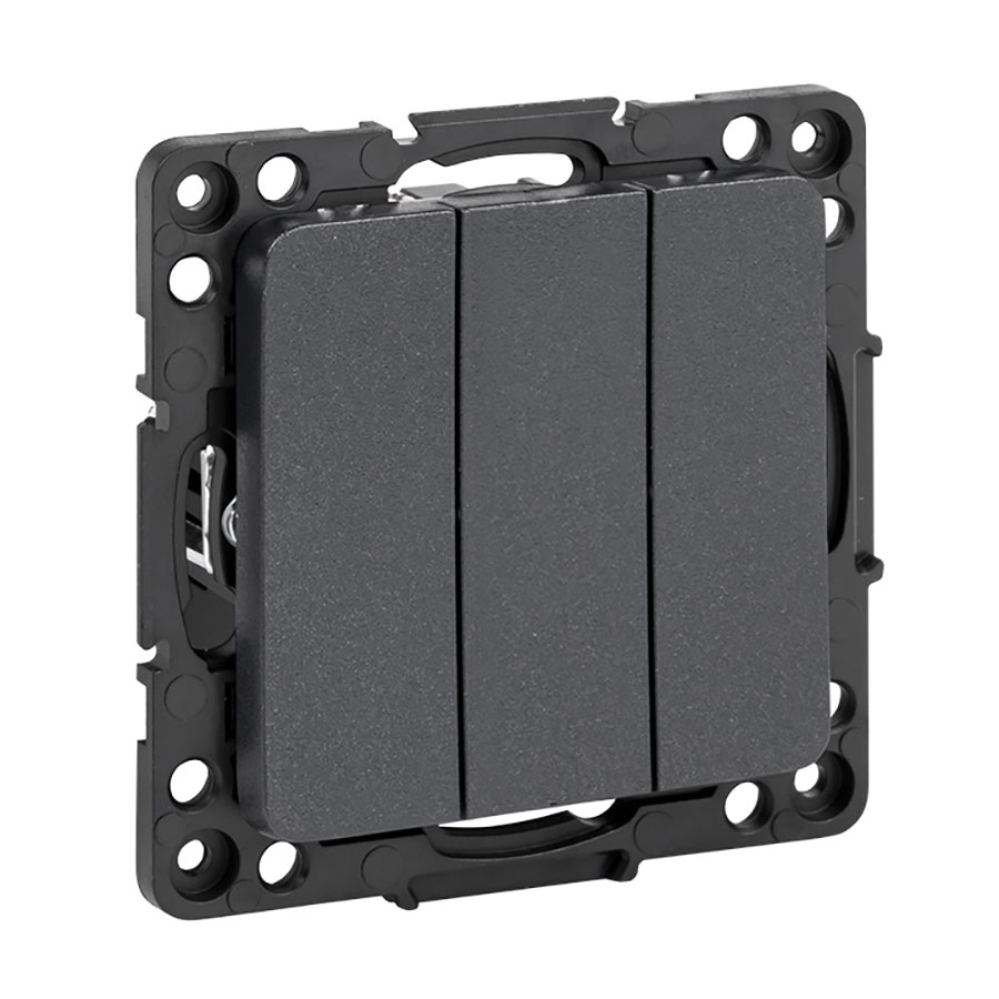 Стокгольм Механизм Выключателя 3-кл 10А черный EKF PROxima EZV10-024-10 ⚡ - купить с доставкой ...