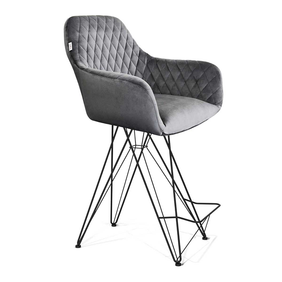 Полубарный стул Sheffilton SHT-ST38/S66-1 угольно-серый/черный муар 2329640801 ⚡ - купить с ...